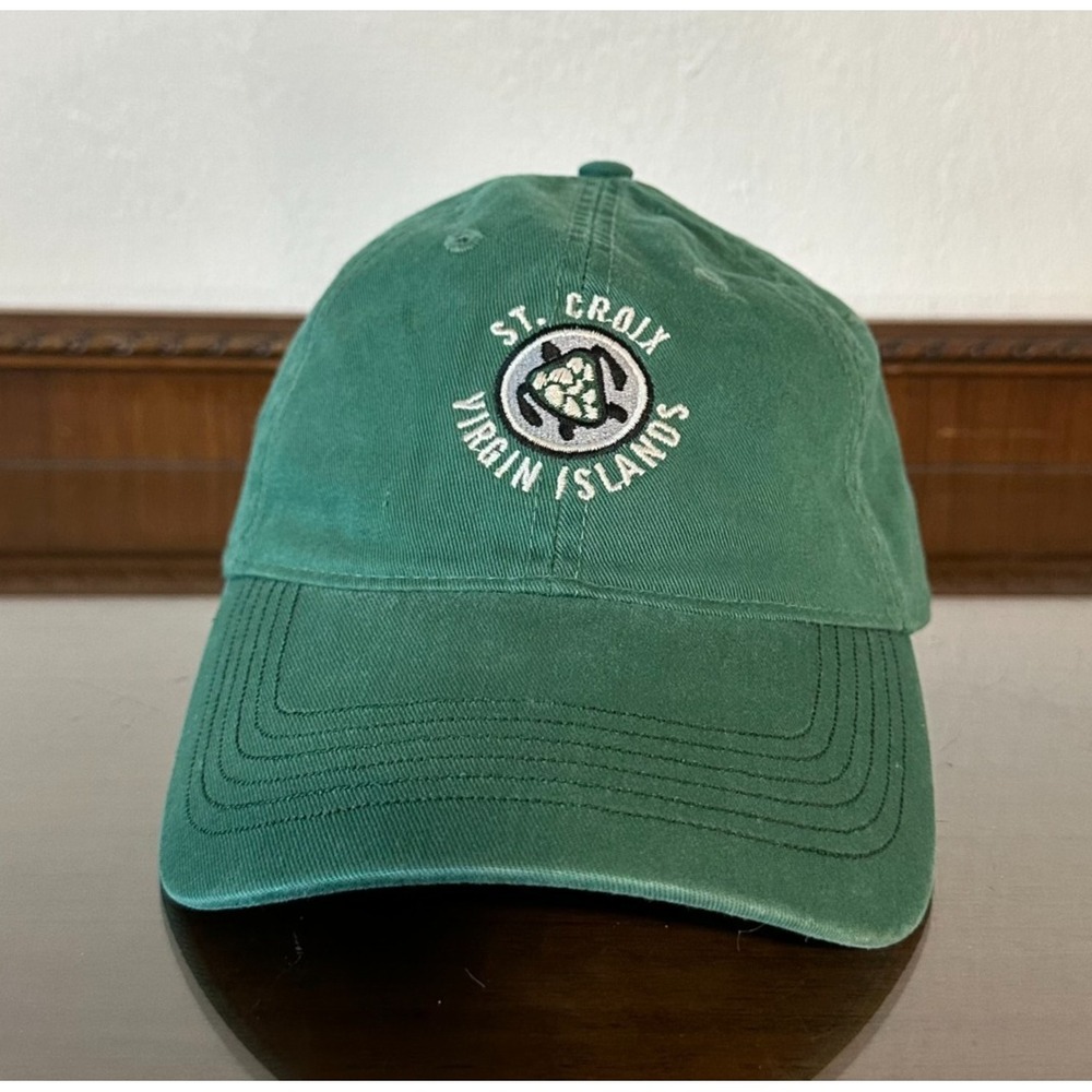 Vintage St Croix Virgin Islands Baseball Cap Green Ha… - Gem